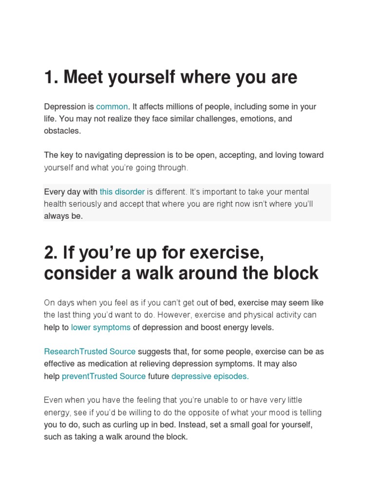 How To Overcome Depression | PDF | Major Depressive Disorder | Sleep