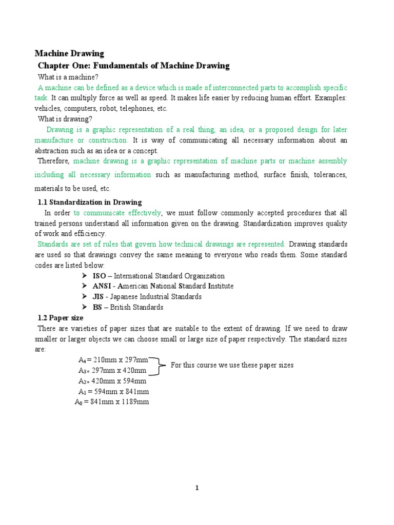 Machine Drawing | PDF | Drawing