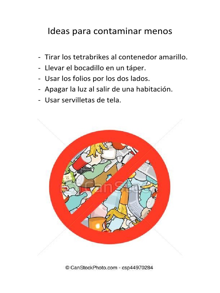 Ideas para Contaminar Menos | PDF