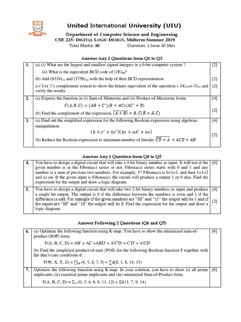 Cse 1325 Summer 2019 Pdf Logic Computer Programming 2333