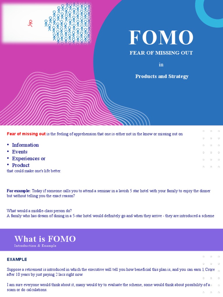 FOMO | PDF | Demand | Marketing