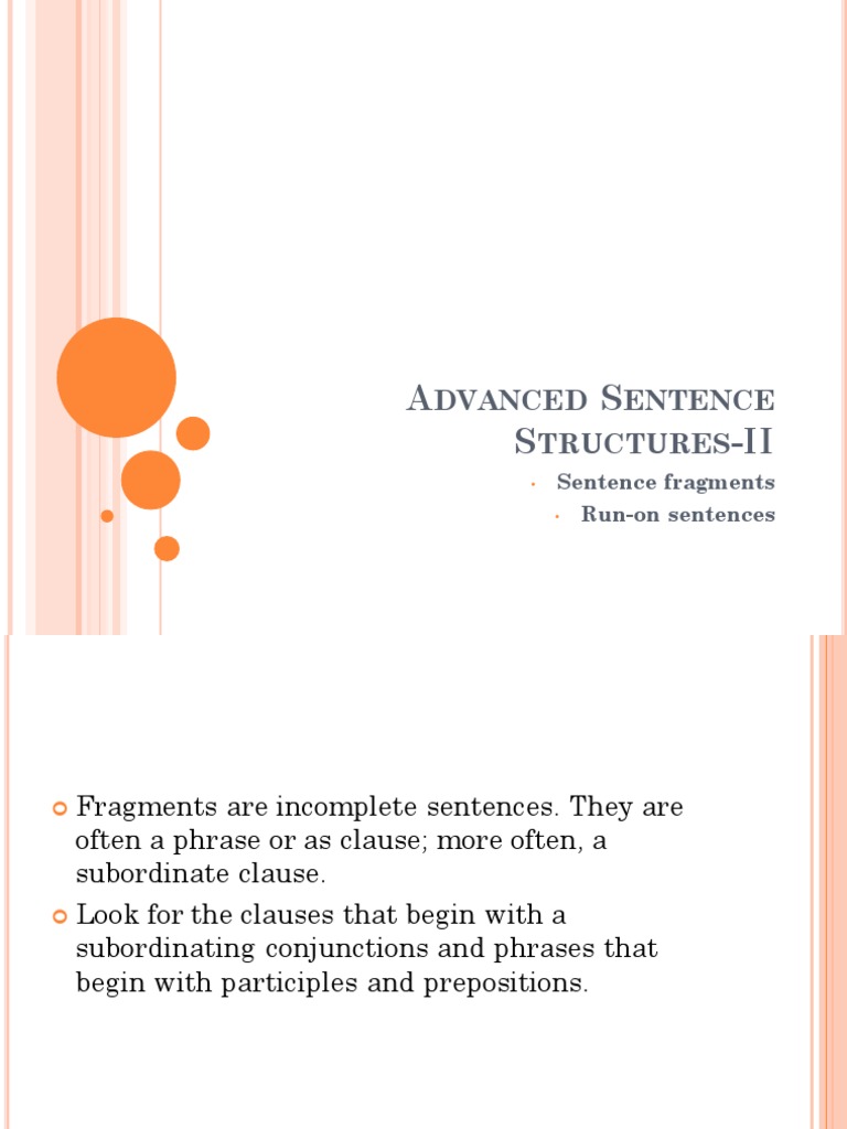 10 Advanced Sentence Structure 2 PDF | PDF | Verb | Linguistic Typology