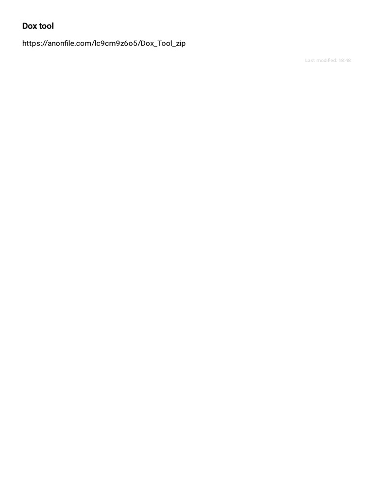 Dox Tool Pdf Pdf
