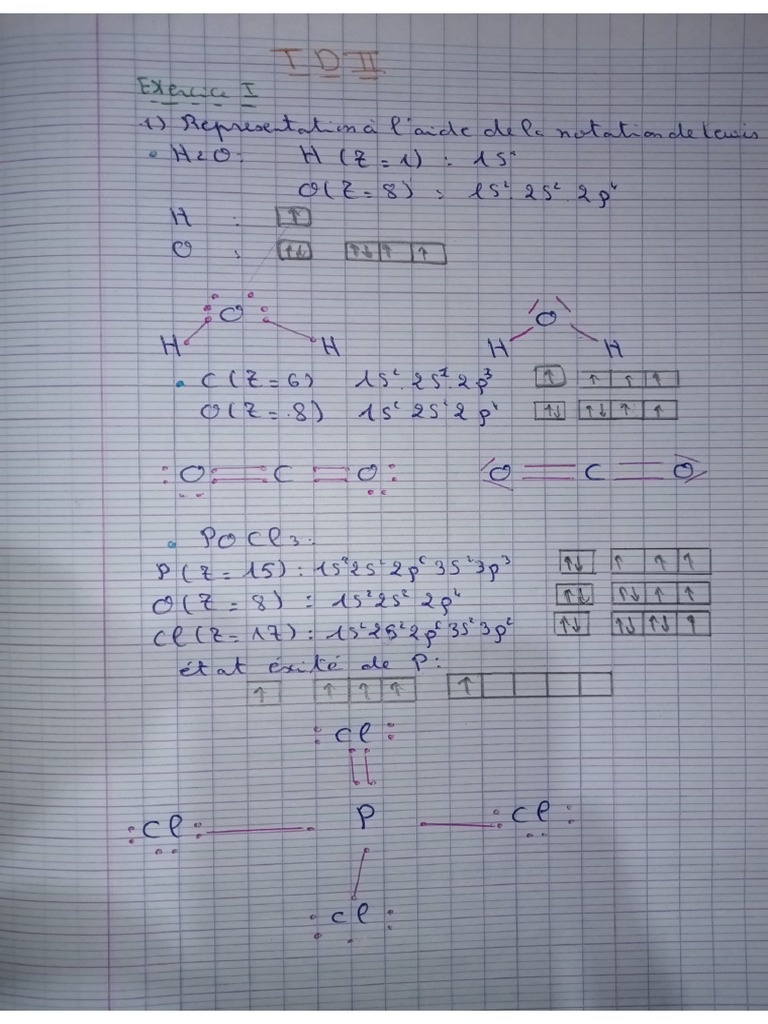 Correction TD 2 (Atomistique) | PDF