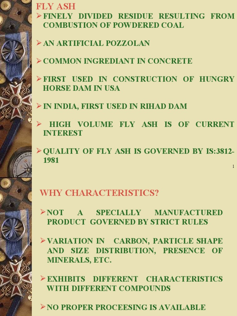 Fly Ash in Concrete: Properties & Uses | PDF | Fly Ash | Concrete