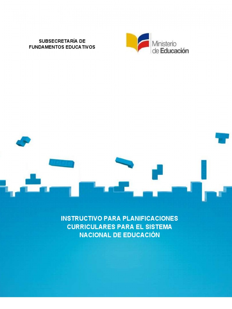 Instructivo de Planificación Curricular | PDF | Plan de estudios ...
