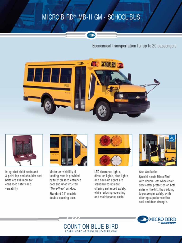Micro Bird by Girardin SRW (GM) | PDF | Door | School Bus