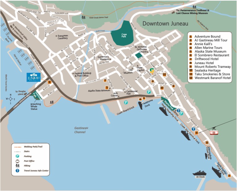 Juneau Alaska Map Pdf