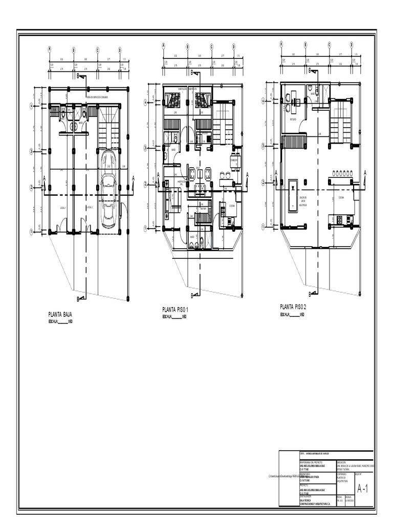 Arquitectura Peruano 1-Plantas | PDF