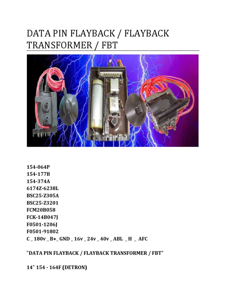 Data Pin Flayback | PDF