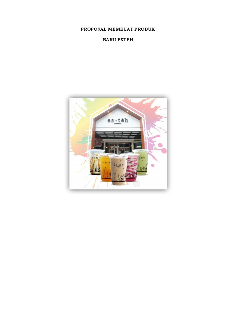 Proposal Usaha Minuman Thai Tea | PDF