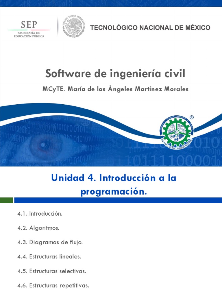 Unidad4-Introducción A La Programación. | PDF | Algoritmos | Programación de computadoras