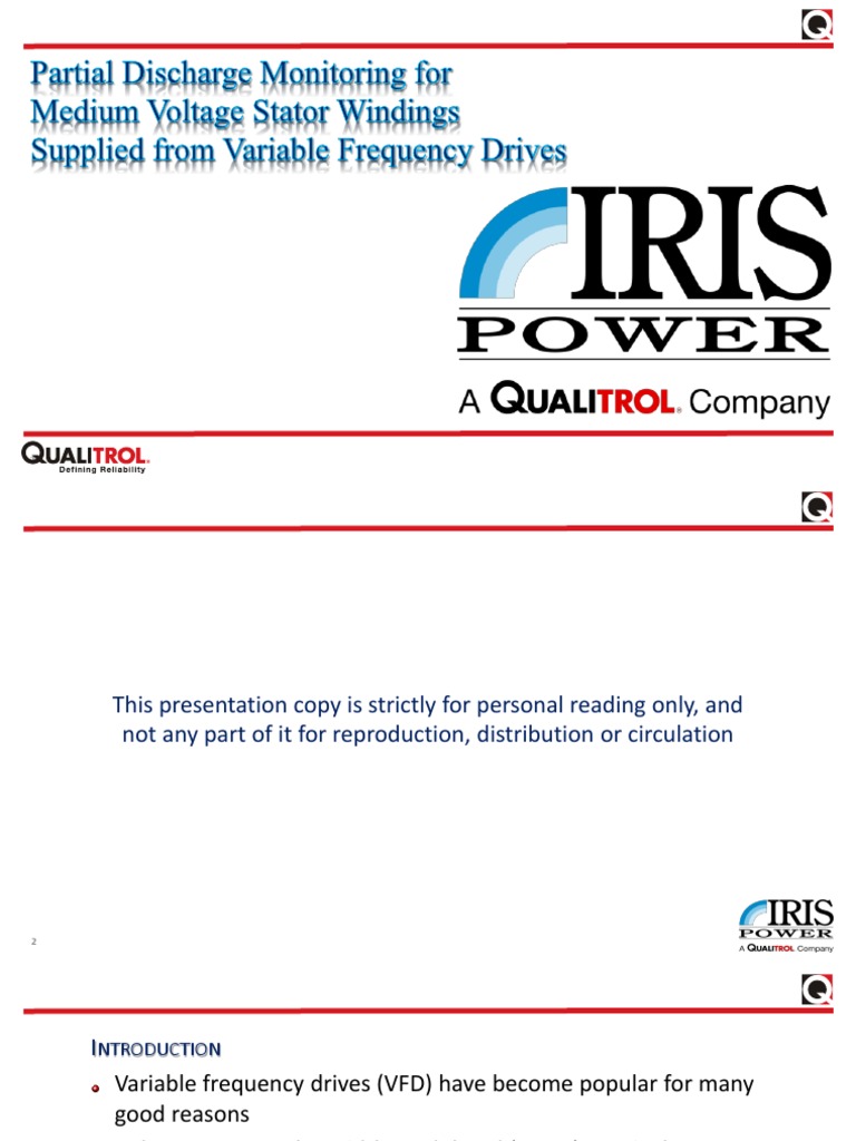 Pd Monitoring For Stator Windings Supplied From Vfd Pdf Capacitor