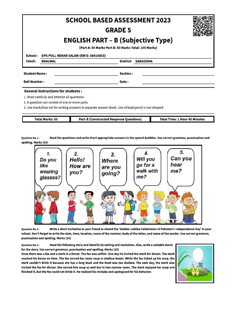 Class 5 (Part B) | PDF