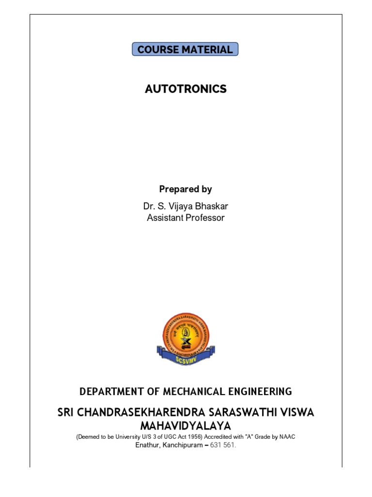 Autotronics | PDF