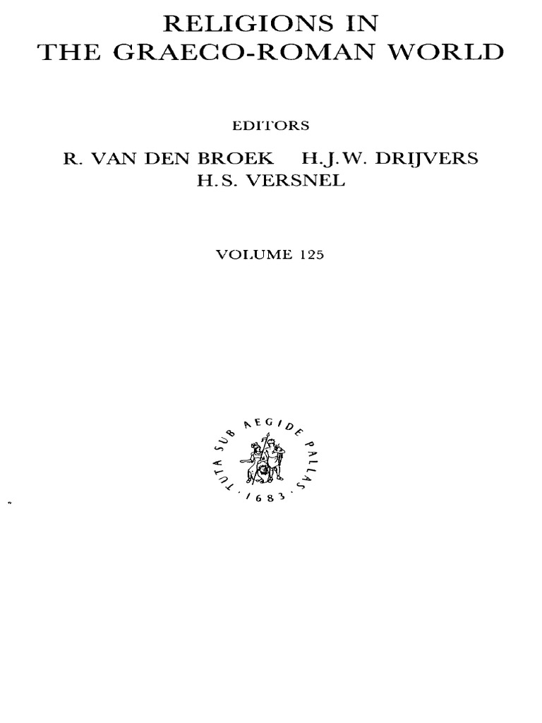 Fauth, W. (1995) Helios Megistos Zur Synkretistischen Theologie Der ...