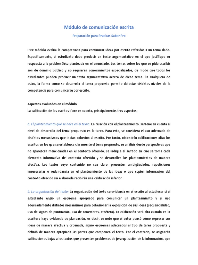 Módulo De Comunicación Escrita Pdf Comunicación Lingüística 