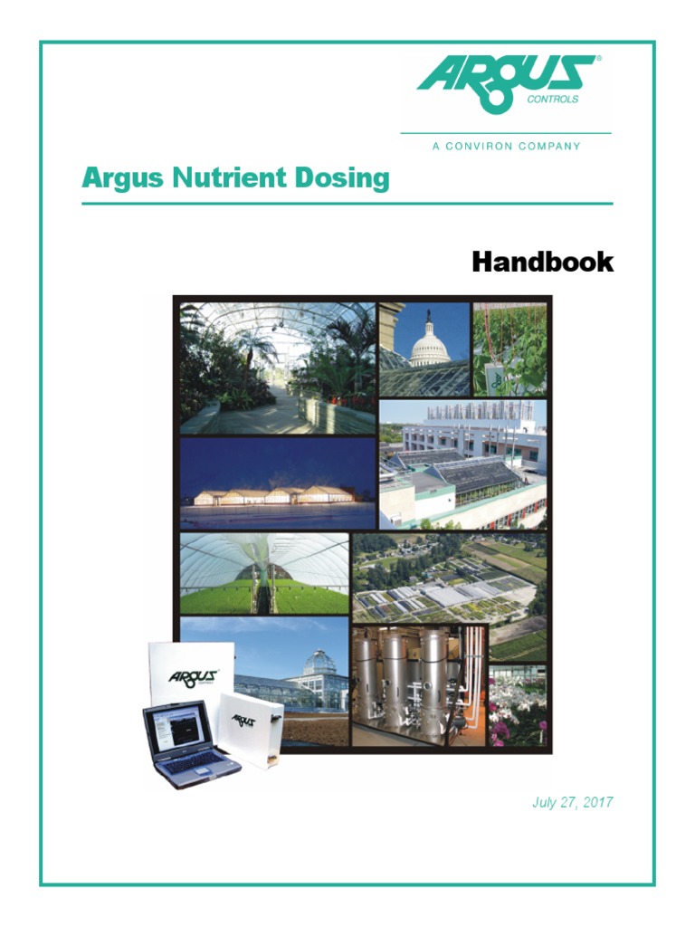 Nutrient Dosing Book 1 2016 Argus Control Systems Limited PDF | PDF | Alkalinity | Ph