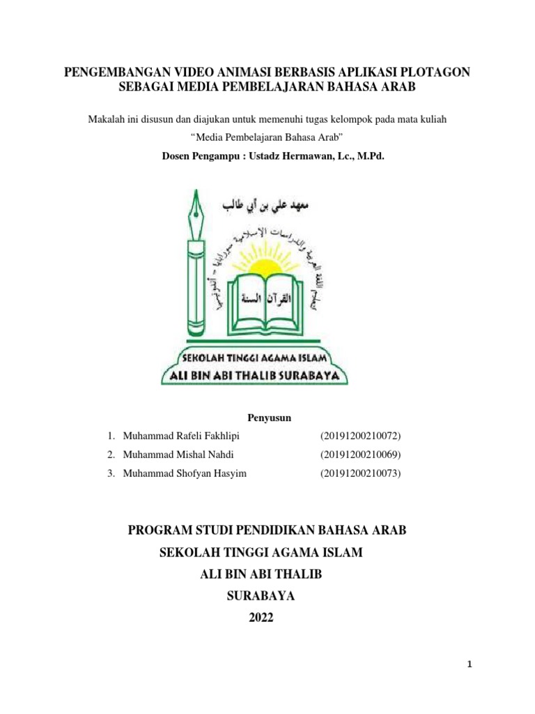 (MAKALAH) Pengembangan Video Animasi Berbasis Aplikasi Plotagon Sebagai Media Pembelajaran ...