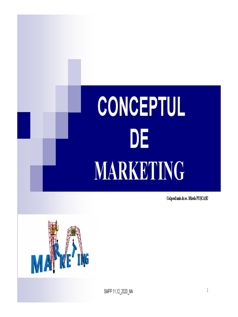 1 - Conceptul de Marketing PDF | PDF