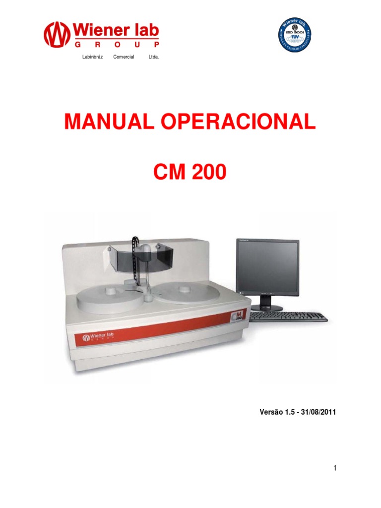 Manual Operacional CM 200 | PDF
