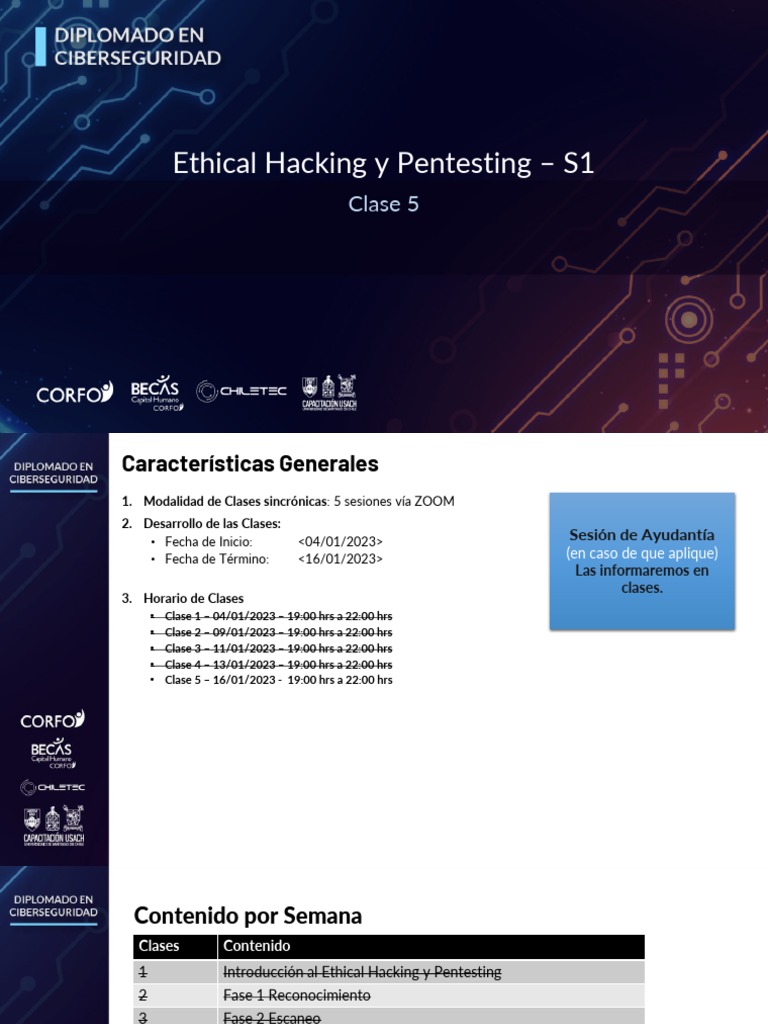 Ethical Hacking y Pentesting - S1 - C5 | PDF | Contraseña | Autenticación