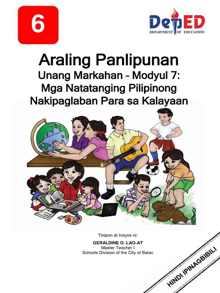 AP6 q1wk7 Mod7 Mganatatangingpilipinongnakipaglabanparasakalayaan PDF | PDF