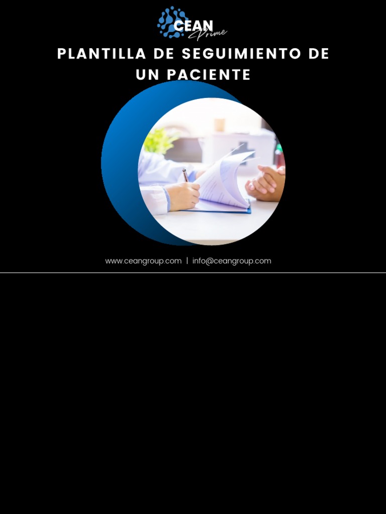 Plantilla de Seguimiento de Un Paciente - CEAN PRIME | PDF