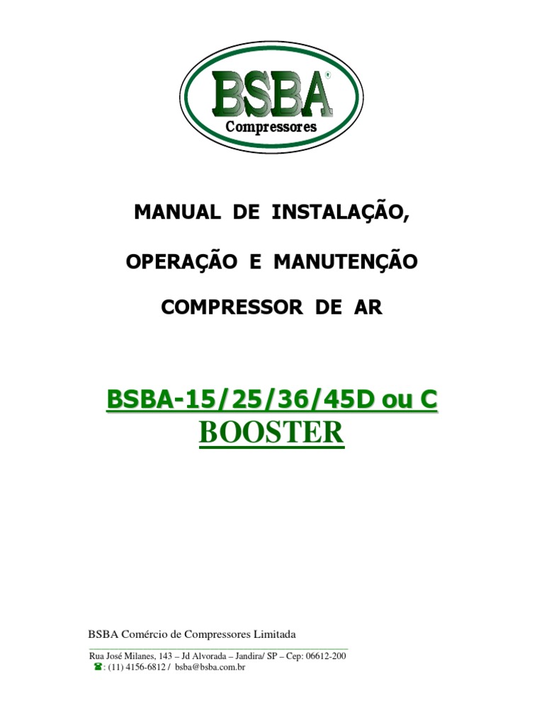 Manual - BSBA-36BOOSTER - BSBA | PDF