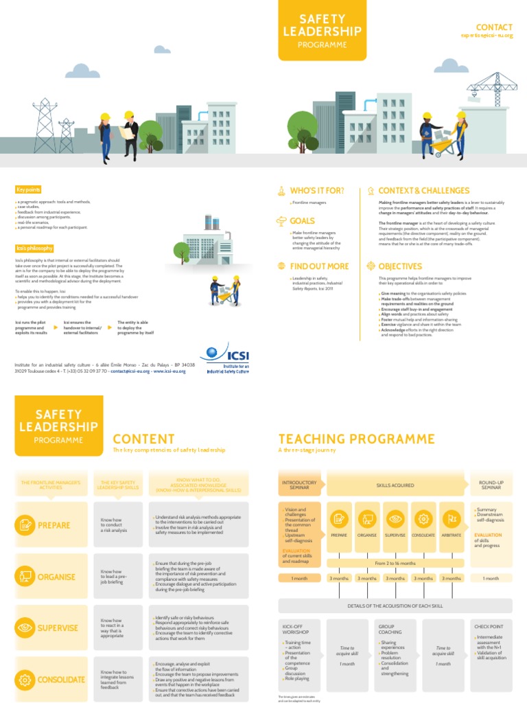 Frontline Safety Leadership Program | PDF | Leadership | Occupational ...