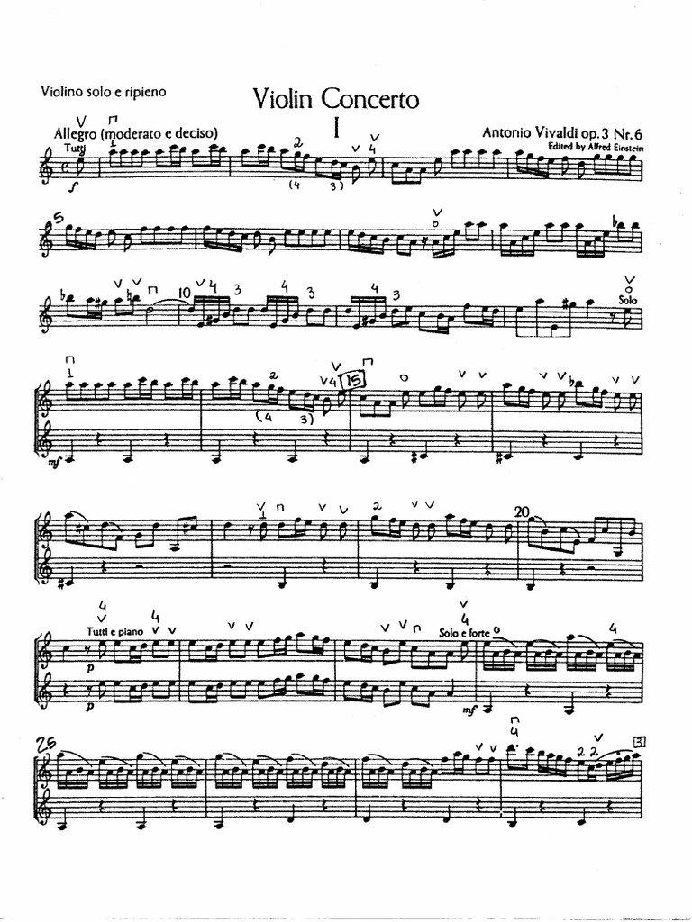 Vivaldi Concerto em La Menor | PDF