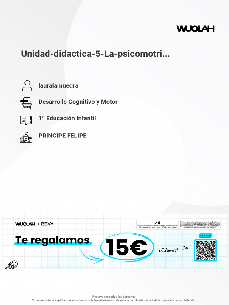 Wuolah Free Unidad Didactica 5 La Psicomotricidad 2 Convertido 2 PDF ...
