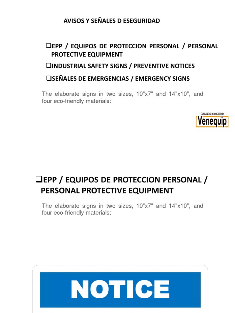 Señales de Seguridad | PDF | Personal Protective Equipment ...