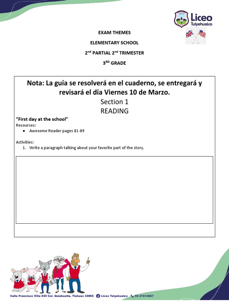 Exam Themes 3RD Grade | PDF | Language Mechanics | Language Families