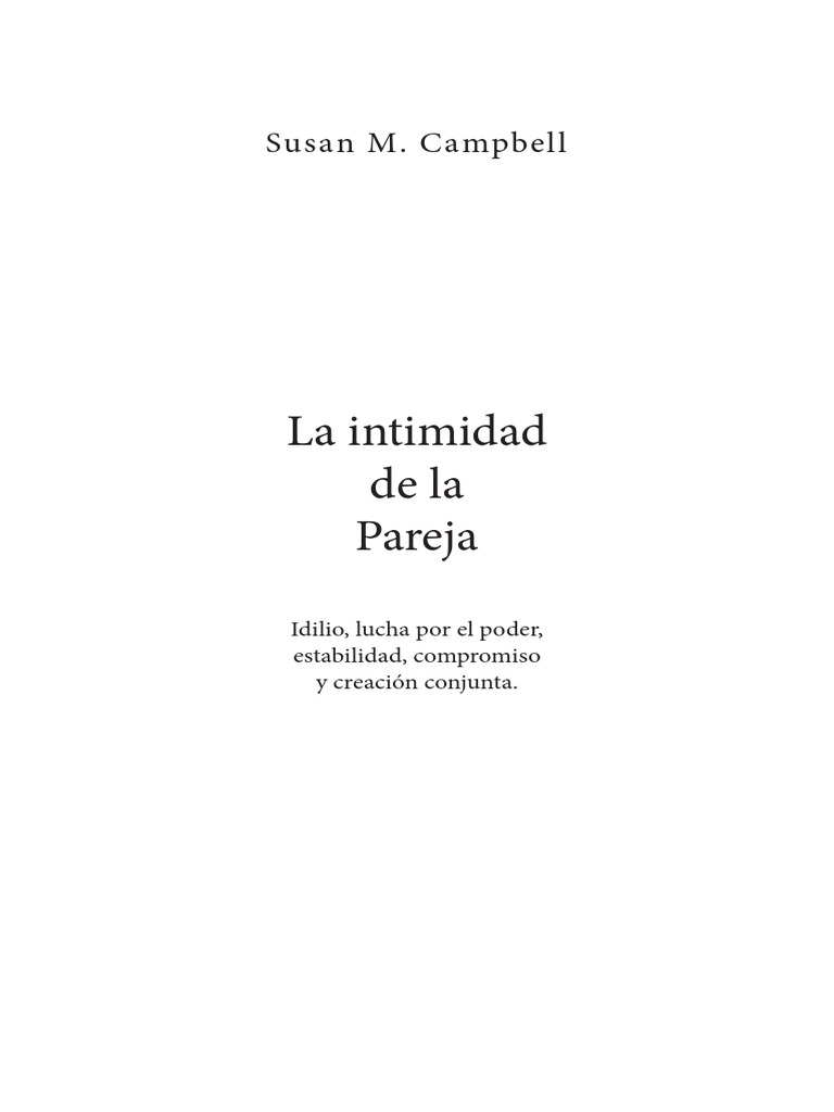 La Intimidad de La Pareja | PDF | Amor | Experiencia