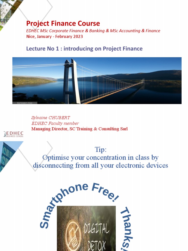 EDHEC 2023 Project Finance Course Intro. Lecture 1 | Download Free PDF | Public–Private ...