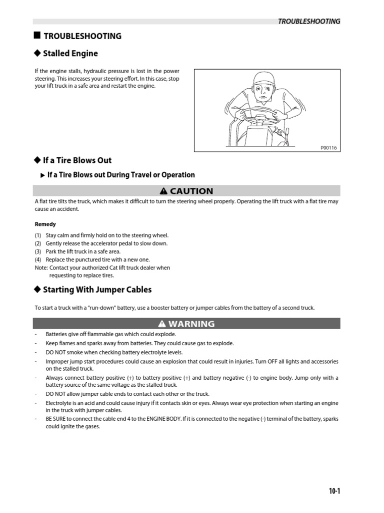 Lift Truck Troubleshooting Guide | PDF | Vehicles | Electrical Engineering