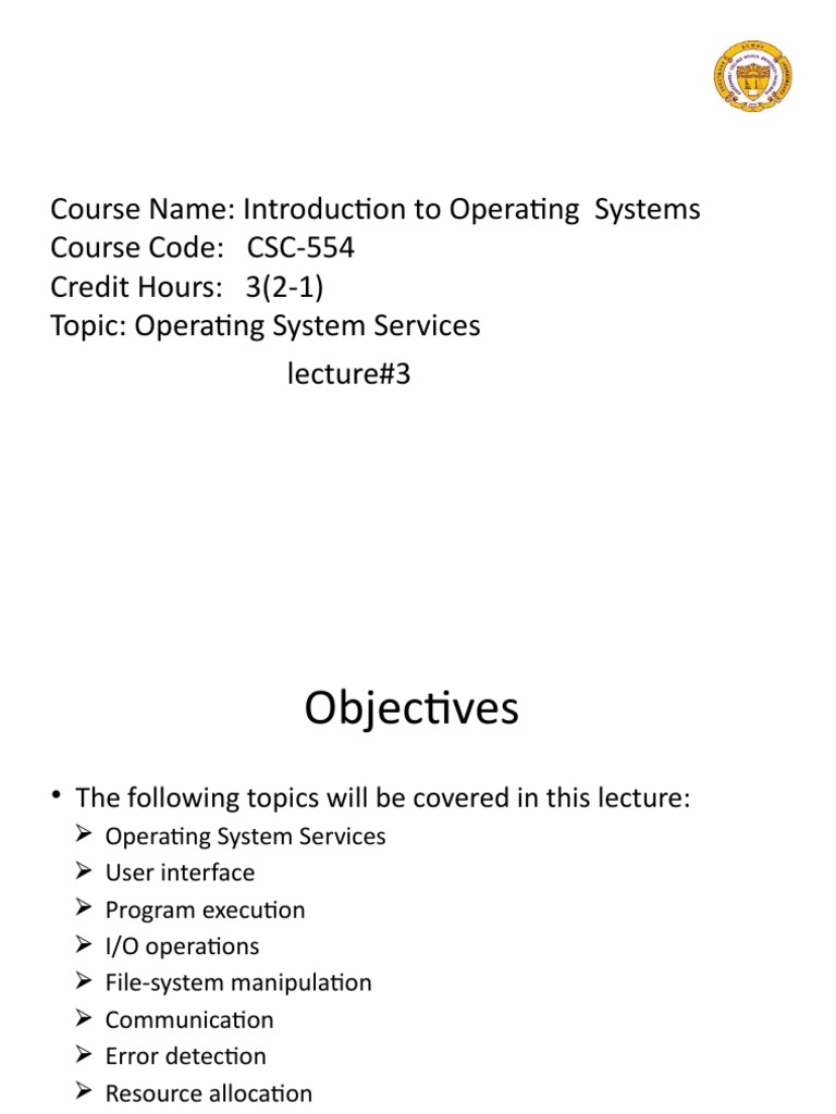 Lec 3 Operating System Services Pdf Graphical User Interfaces Operating System