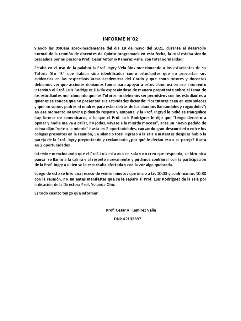 Informe 02 | PDF