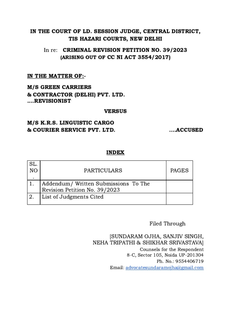 Addendum in Revision | PDF | Public Law | Judiciaries