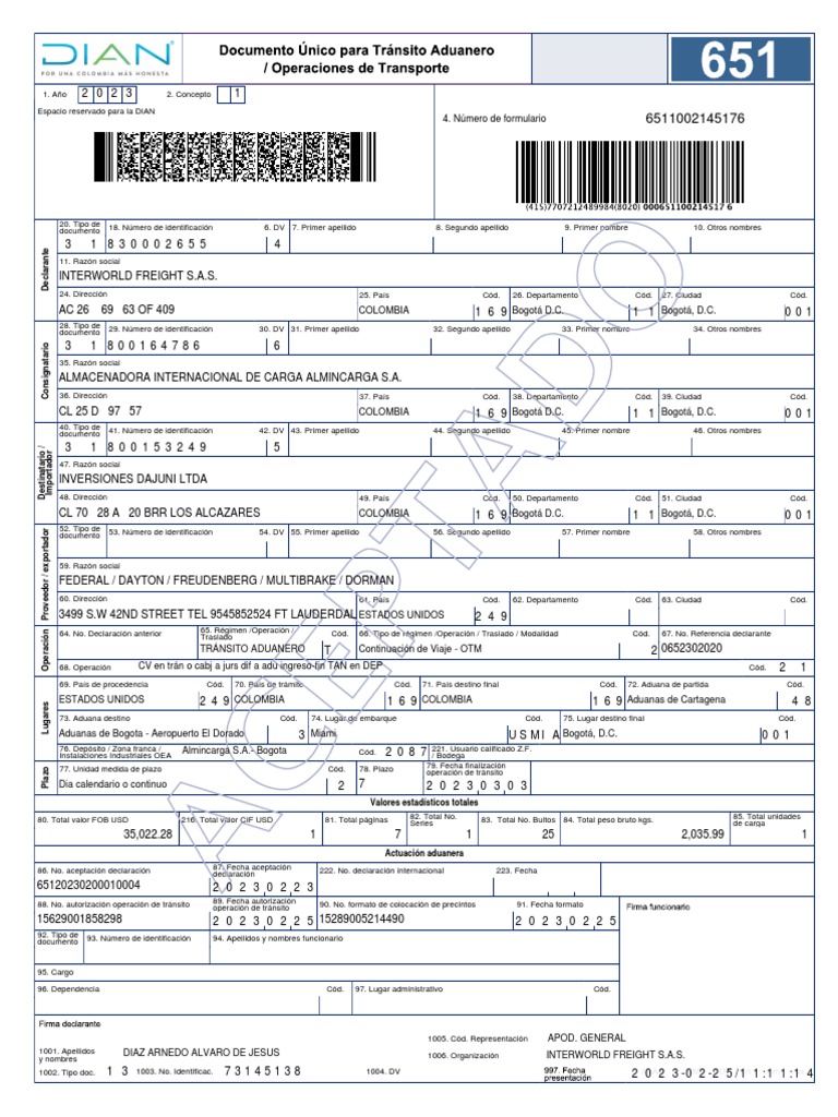 Duta Actuado PDF | PDF | Transporte | El comercio internacional