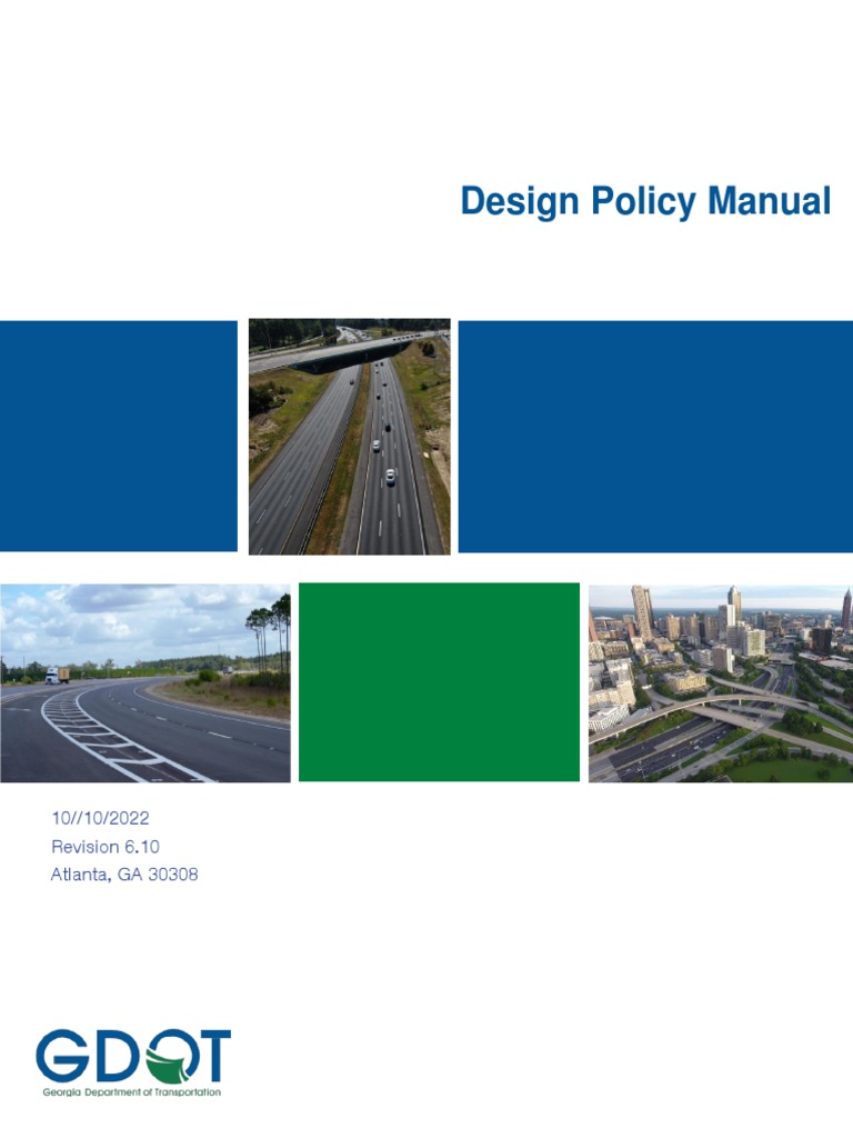 GDOT-DPM - Design Policy Manual PDF | PDF | Traffic | Cycling ...