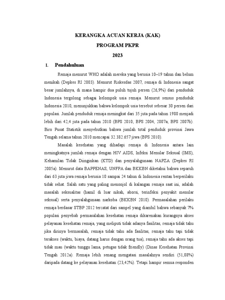 Kak PKPR 2023 | PDF