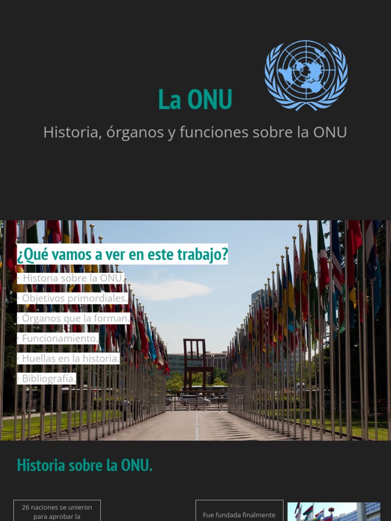 La ONU PDF | Descargar gratis PDF | Naciones Unidas | Relaciones internacionales