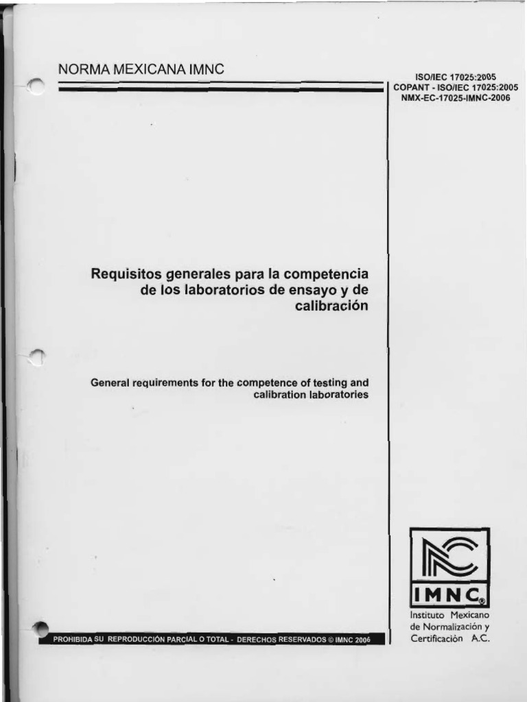 NMX Ec 17025 Imnc 2006 | PDF