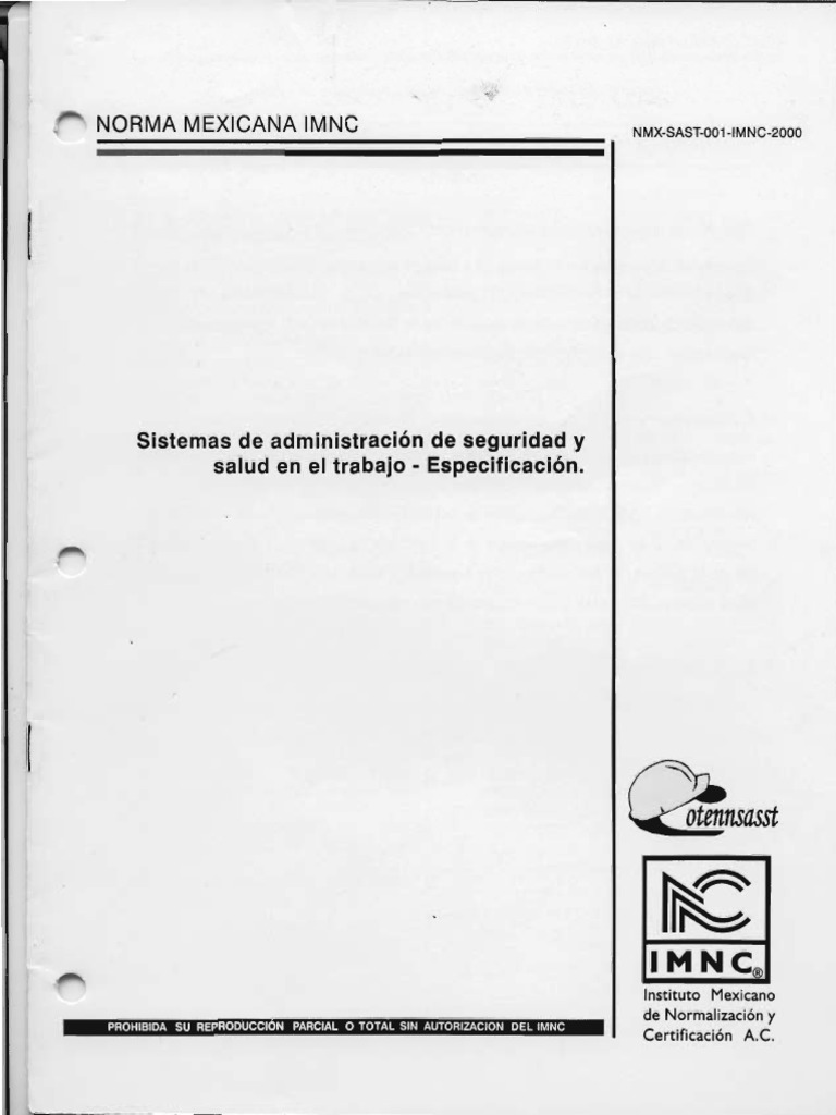 NMX Sast 001 Imnc 2000 | PDF