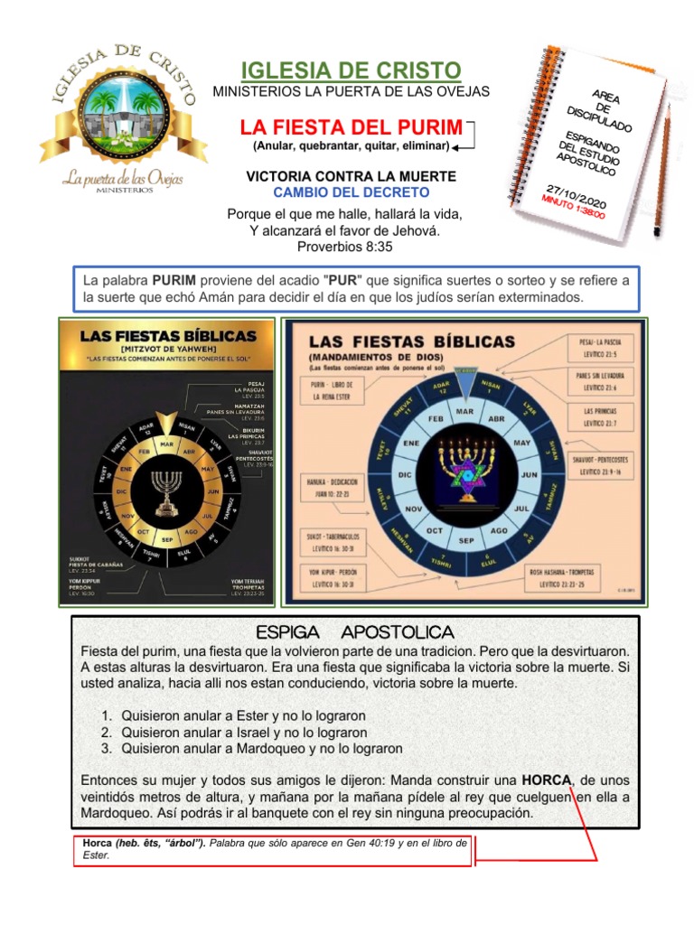 La Fiesta Del Purim | PDF | Esther