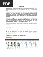 Badminton Sports Project | PDF | Racquet Sports | Athletic Sports