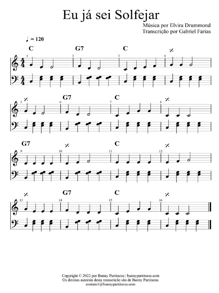 Eu Já Sei Solfejar - Simples (Piano) | PDF