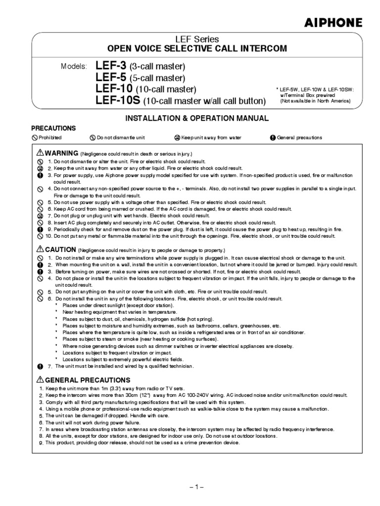 Parlophone Aiphone PDF | PDF | Electrical Connector | Relay